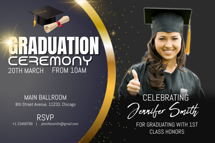 Plantilla de graduation ceremony | PosterMyWall