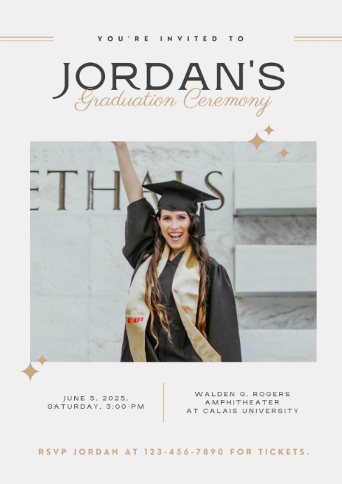 GRADUATION CEREMONY Template | PosterMyWall