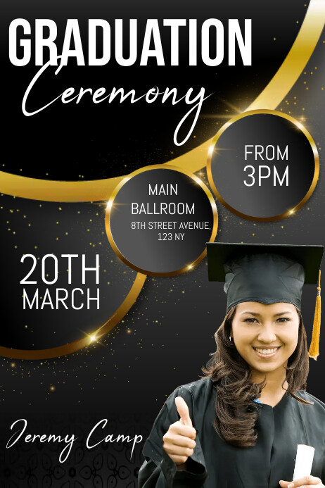 Modèle graduation ceremony | PosterMyWall