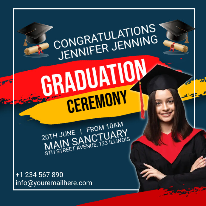 graduation ceremony Template | PosterMyWall