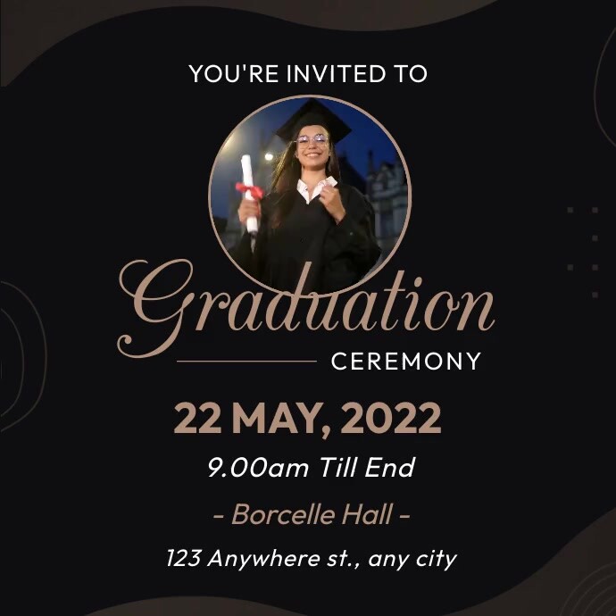Graduation Ceremony เทมเพลต | PosterMyWall