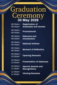 Graduation Ceremony Ads Template | PosterMyWall