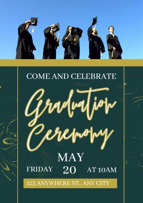 Graduation Ceremony Event Template | PosterMyWall