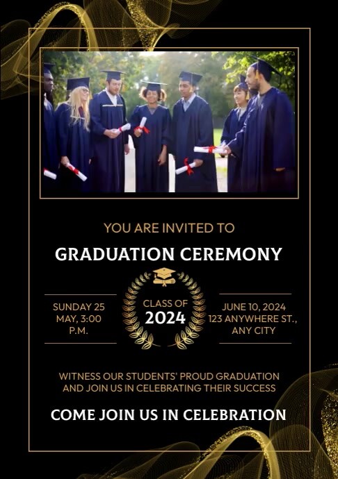 Graduation Ceremony Event Template | PosterMyWall