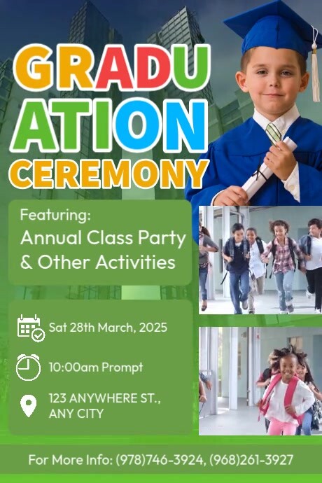 Graduation Ceremony Event Template | PosterMyWall