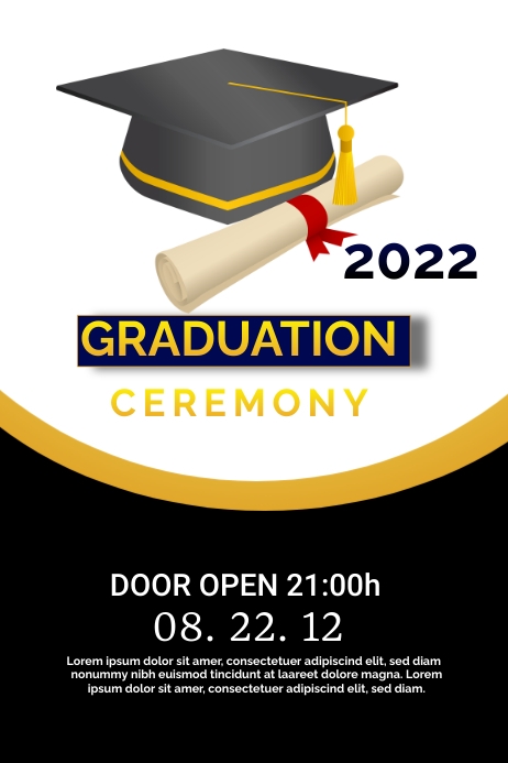 Copy of Graduation Ceremony Flyer Template | PosterMyWall