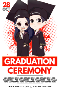 Graduation Ceremony Poster Template | PosterMyWall