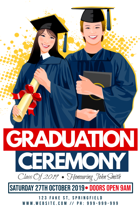 Copy of Graduation Ceremony Poster | PosterMyWall