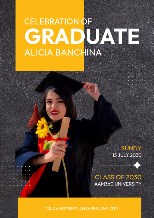 Graduation Ceremony Program Template | PosterMyWall