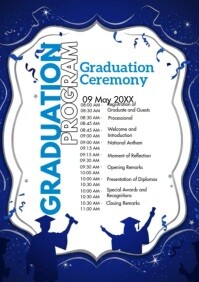Graduation Program Date Template | PosterMyWall