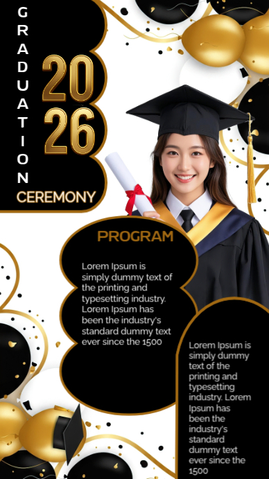 Graduation Cermony Instagram Story Template | PosterMyWall