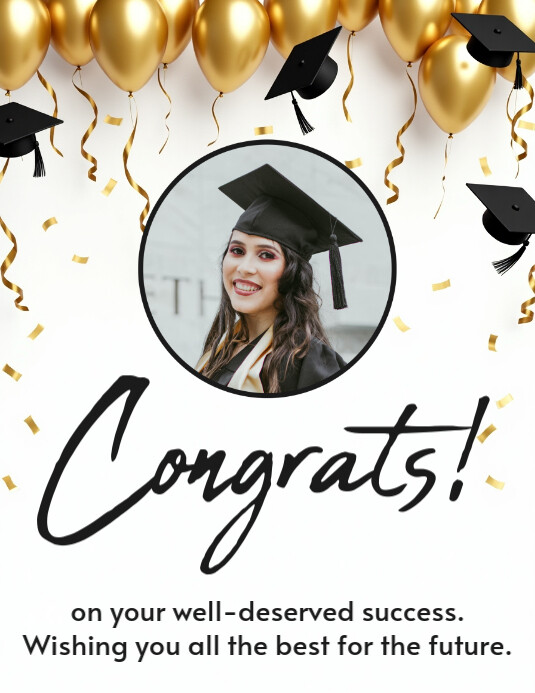 Copy of Graduation congratulations congrats message | PosterMyWall