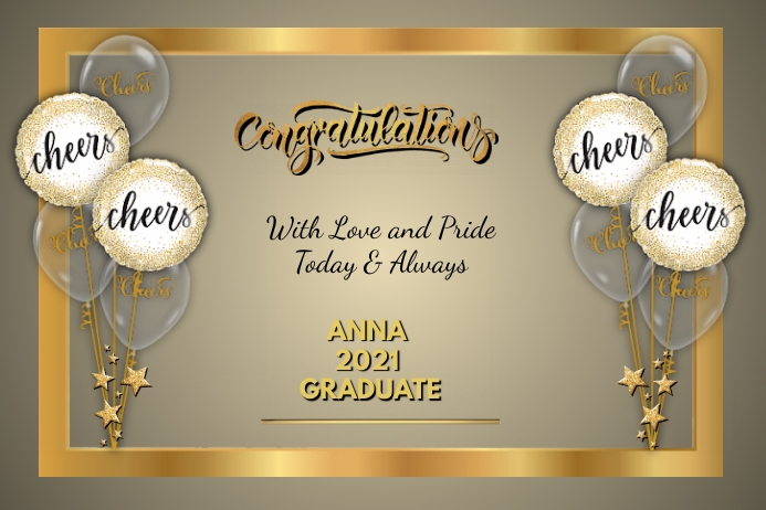 GRADUATION Congratulations Template | PosterMyWall