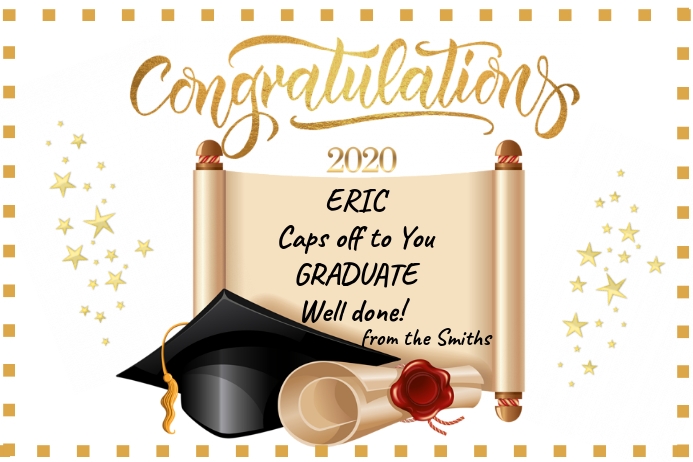 Copy of GRADUATION Congratulations | PosterMyWall