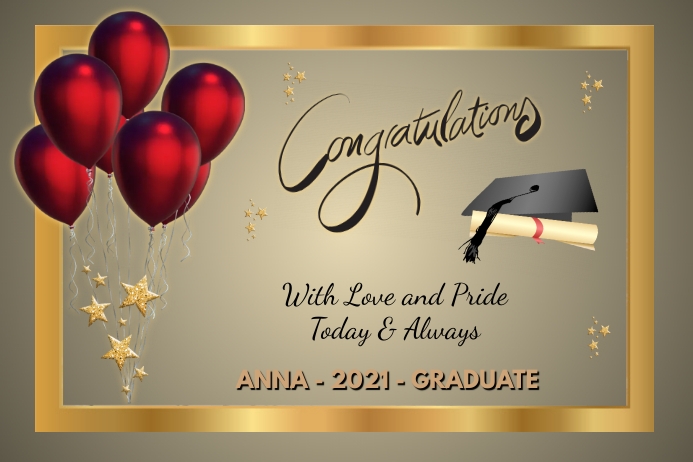 Graduation Congratulations Templates