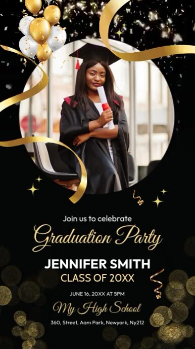 Graduation Congratulations Instagram Story Templat | PosterMyWall