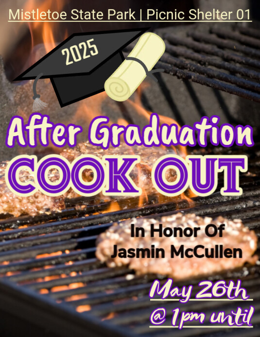 Copy of Graduation Cook Out | PosterMyWall