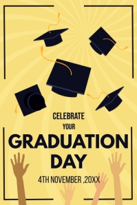 graduation ceremony invitation poster Template | PosterMyWall