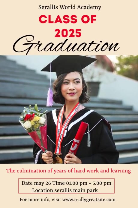 Graduation day poster Template | PosterMyWall