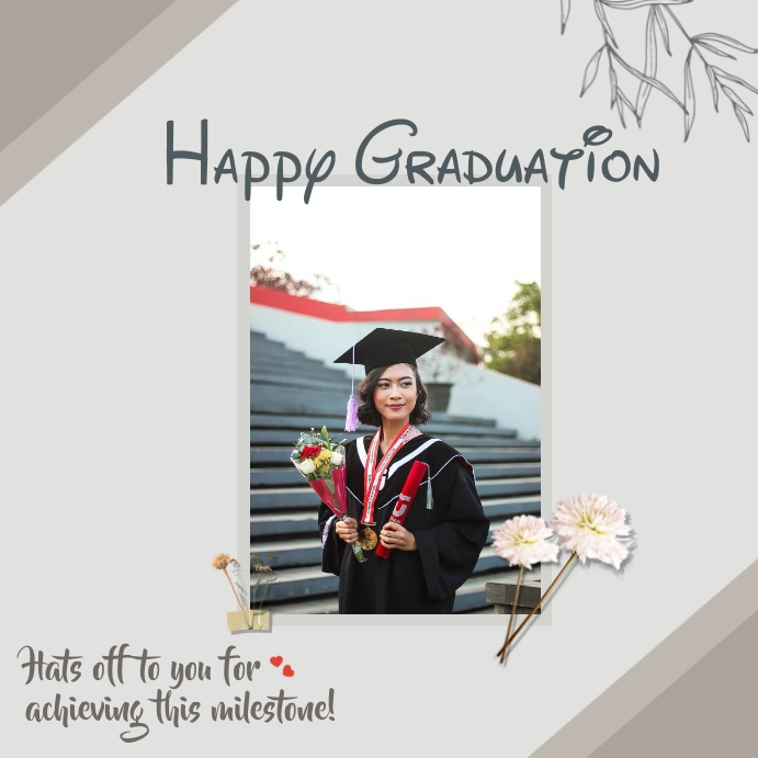 Graduation Template | PosterMyWall