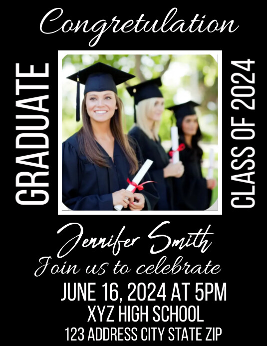 Modèle Graduation | PosterMyWall