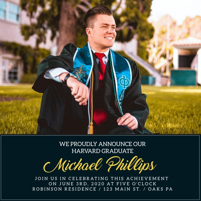 Graduation Template | PosterMyWall