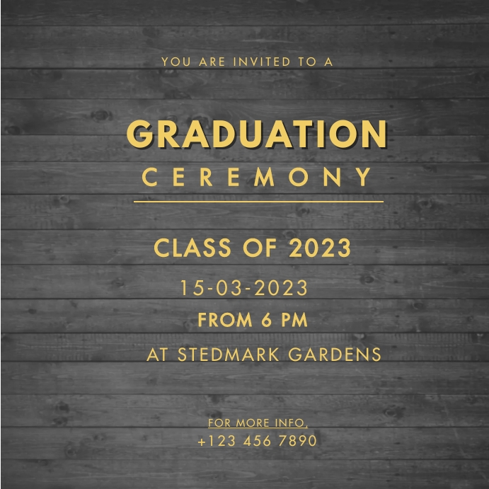 Graduation Template | PosterMyWall