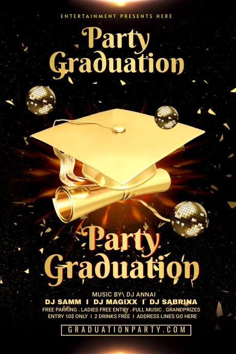 GRADUATION Template | PosterMyWall