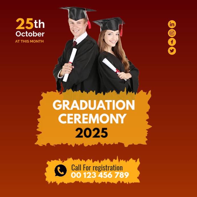 Graduation Template | PosterMyWall