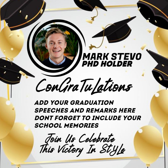graduation Template | PosterMyWall