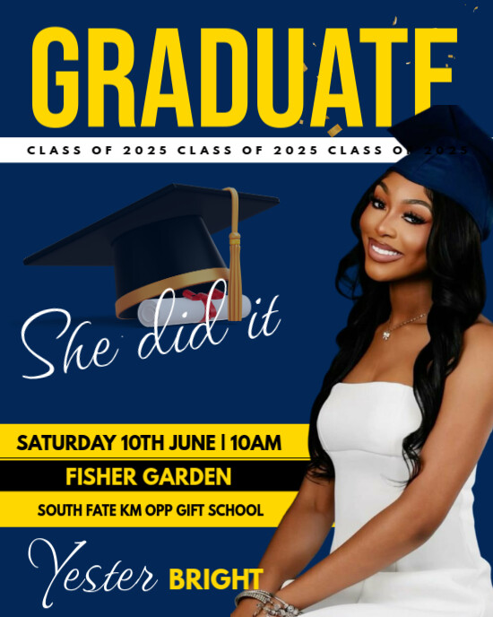 Copy of Graduation | PosterMyWall