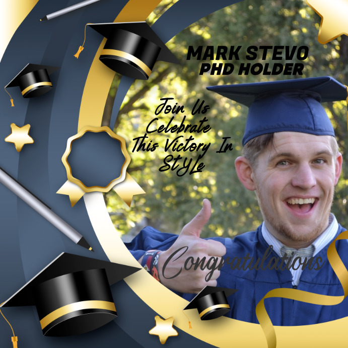 Modèle graduation | PosterMyWall