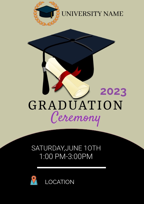 GRADUATION Template | PosterMyWall