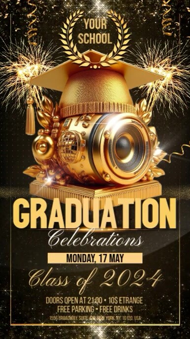 Graduation Digital Display (9:16) Template | PosterMyWall