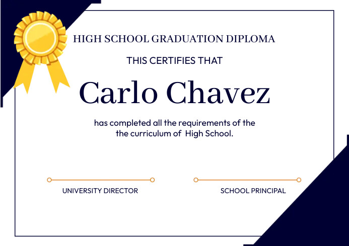 Modèle Graduation Diploma | PosterMyWall