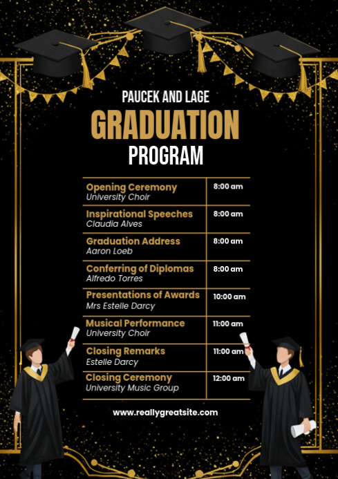 Plantilla de Graduation Event Flyer Template | PosterMyWall
