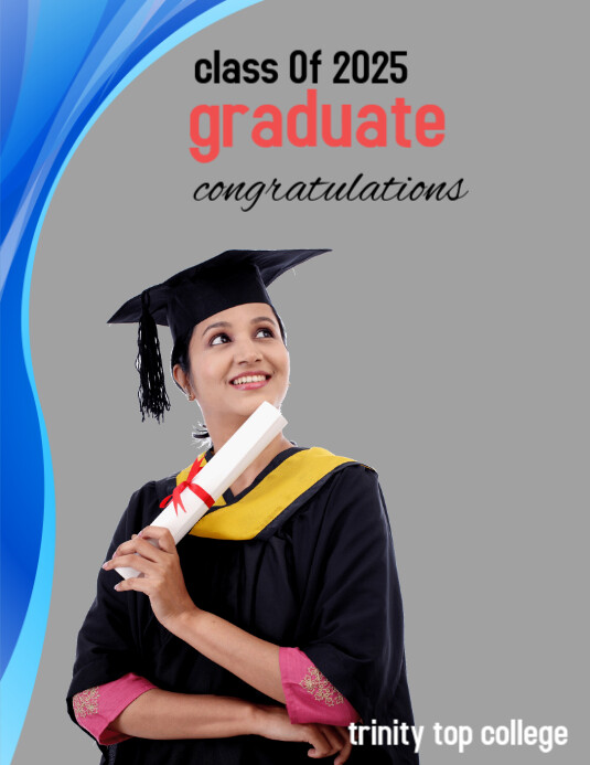 graduation flyer Template | PosterMyWall