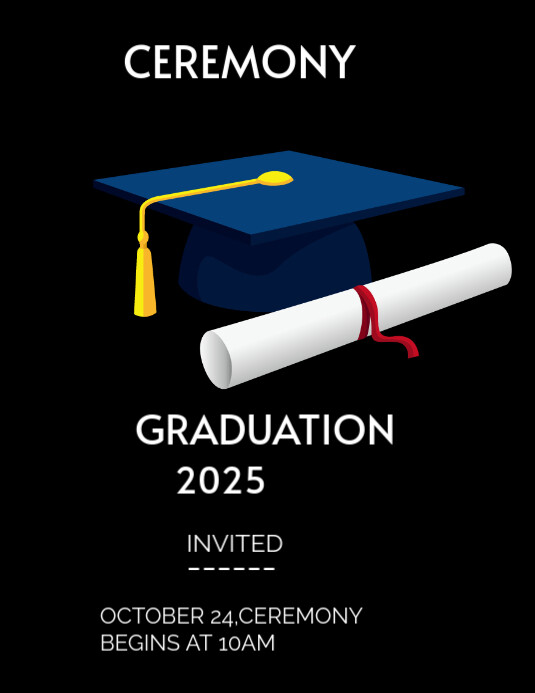 Copy of GRADUATION FLYER | PosterMyWall
