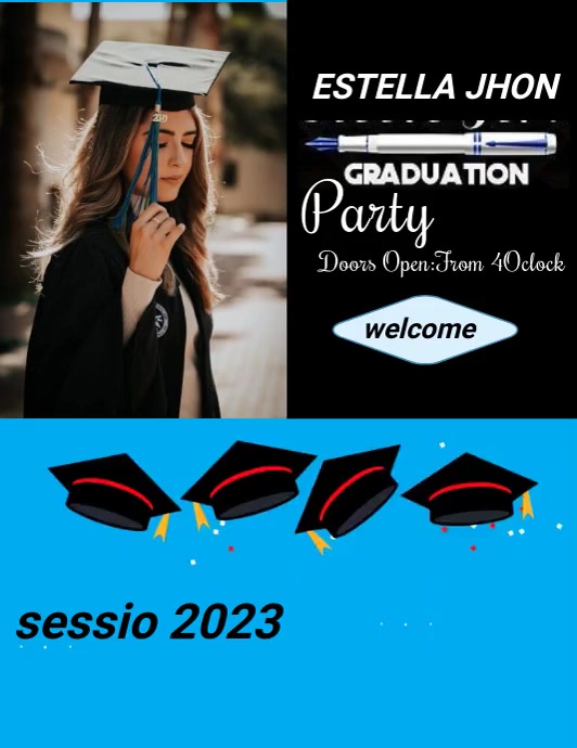 Desain Selebaran Kelulusan Templat | PosterMyWall