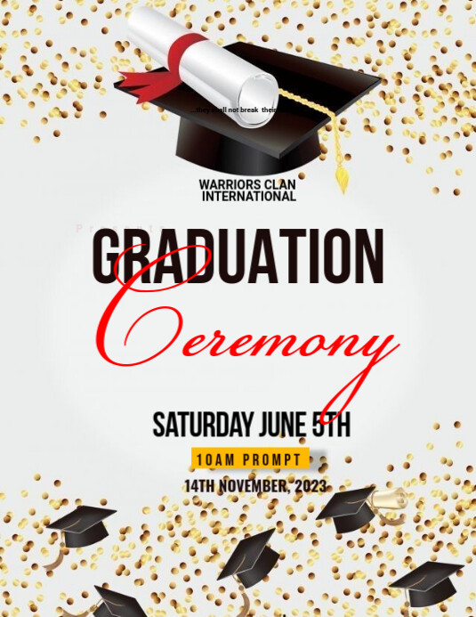 Copy of GRADUATION FLYER | PosterMyWall