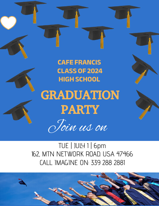 Graduation flyer design Template | PosterMyWall