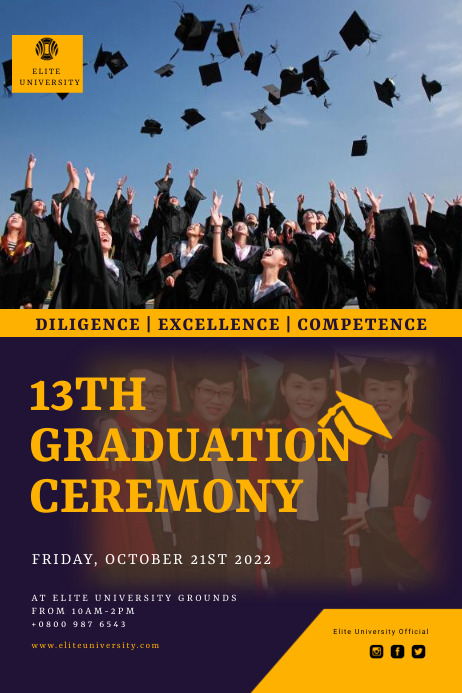 Graduation flyer Template | PosterMyWall