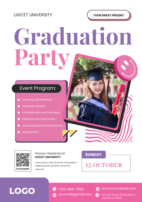 Graduation Flyer Template | PosterMyWall