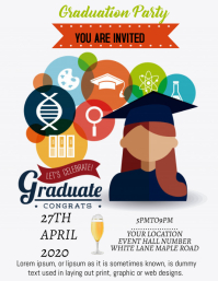 Graduation Party flyer Template | PosterMyWall