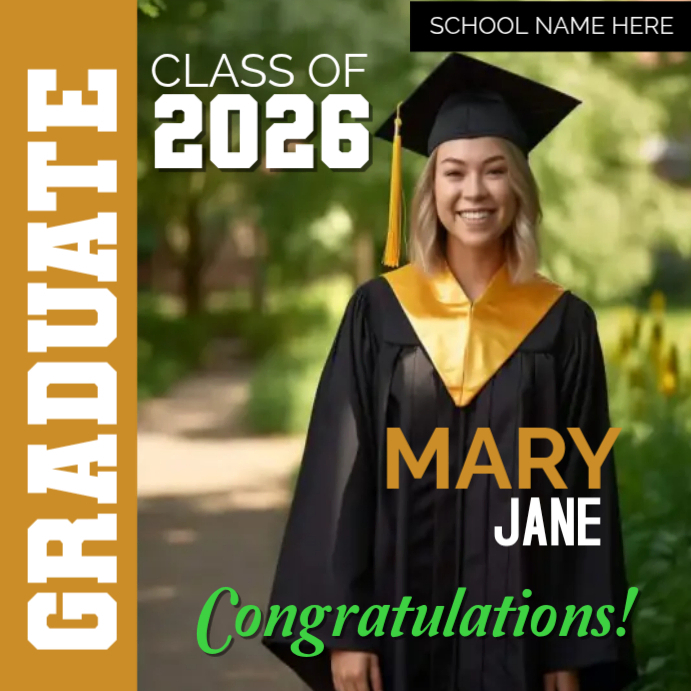 Plantilla de Graduation Flyer Template | PosterMyWall