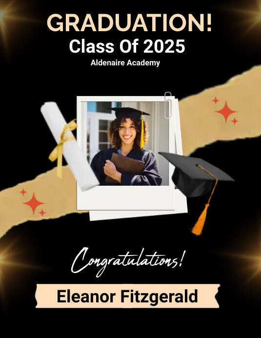 Graduation Flyer Template | PosterMyWall