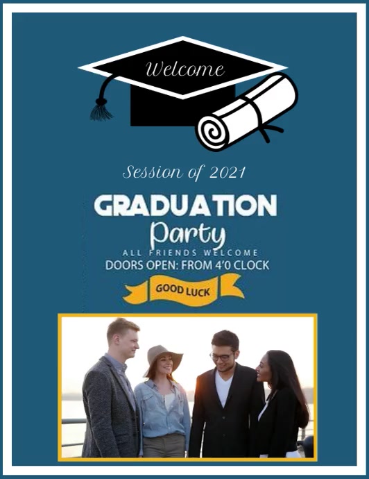 GRADUATION FLYER TEMPLATE | PosterMyWall
