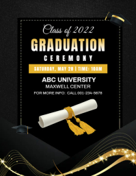 Graduation Ceremony Flyer Template | PosterMyWall
