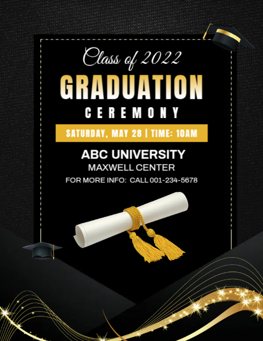 Graduation Flyer Template | PosterMyWall