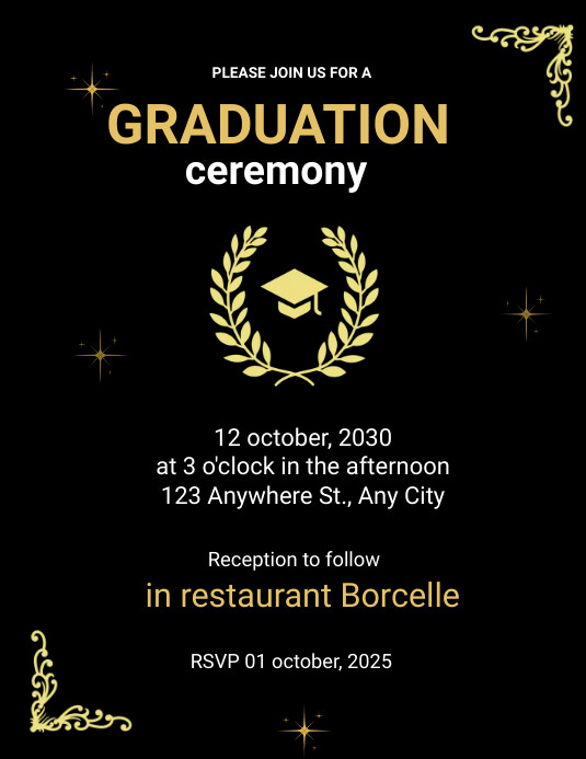 Graduation Flyer Template | PosterMyWall
